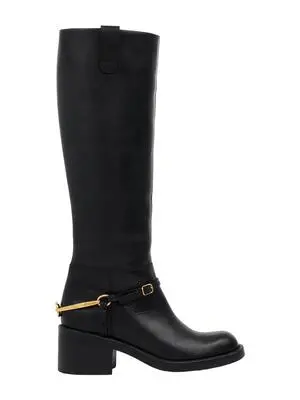 Chloé Dakota Leather Boots Black
