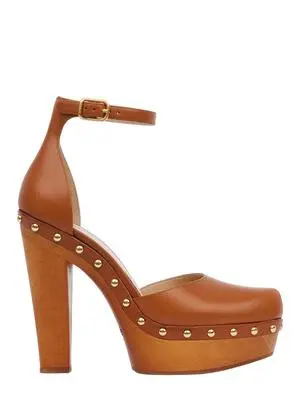 Chloé Lola Platform Pump - Ginger Brown