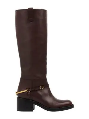 Chloé Dakota Knee High Boots - Sooty Brown