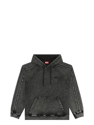 DIESEL® Logo-embroidered Stretch-cotton Hoodie - 02a