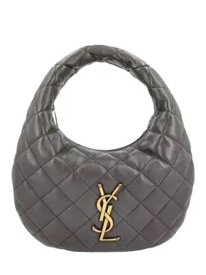 Saint Laurent Icarino Quilted Tote Bag - Grey