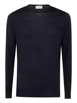 John Smedley Long-sleeves Crew-neck T-shirt - Black