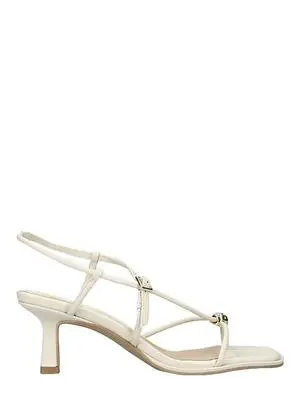 Dolce Vita Mylee Leather Heeled Sandals White/oth