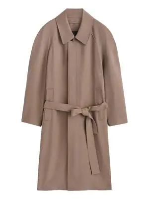 Cos Fluid Twill Car Coat - Beige