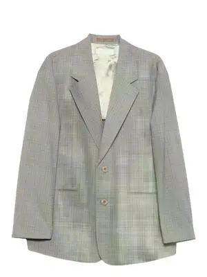 Our Legacy Industry Check-pattern Blazer - Grey
