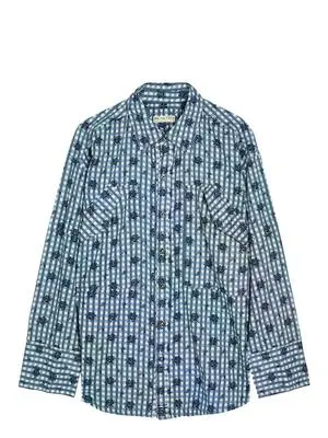 Free People Ashley Plaid-pattern Shirt - Blue