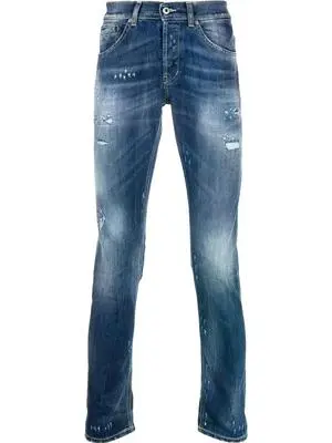 DONDUP George Distressed Trousers - Blue