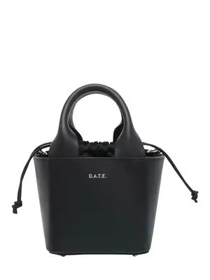 D.a.t.e. Logo Leather Tote Bag - Black