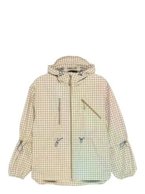 DAMSON MADDER Matilda Gingham-check Raincoat - Neutrals
