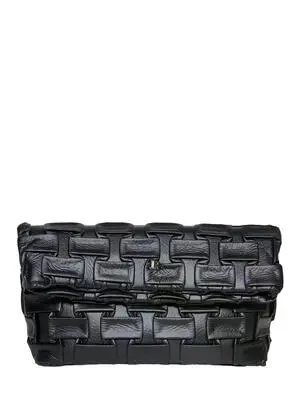 John Richmond Woven Clutch - Black
