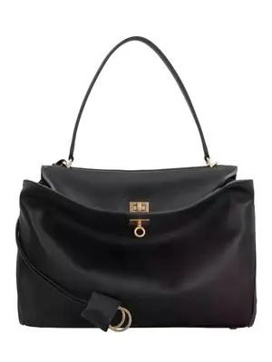 Balenciaga Rodeo Leather Bag Black