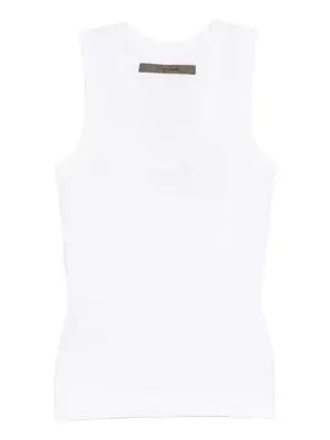 Enza Costa Textured Rib Tank Top - White