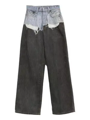 Acne Studios Pinstripe Trousers - Black