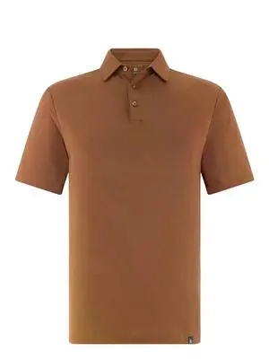 Boggi Milano Buttoned Polo Shirt - Brown