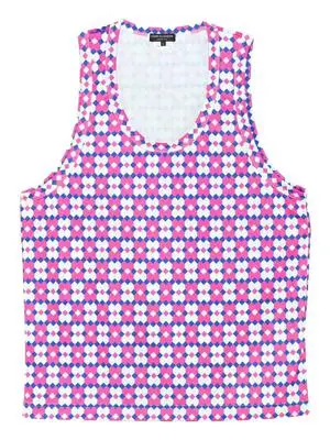 Comme Des Garçons Patterned Vest - Pink