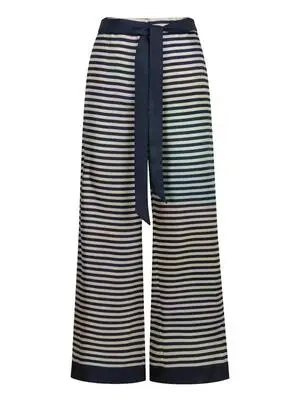 Max Mara Nine Striped Trousers - Neutrals