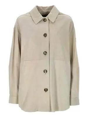 Peuterey Ilya Leather Jacket - Neutrals