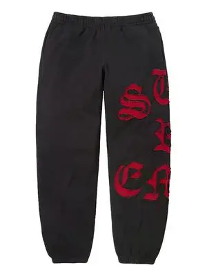 Supreme Logo-print Track Pants - Black