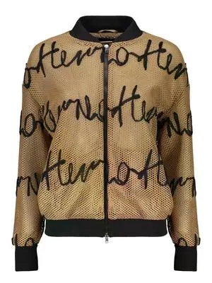 Herno Logo-appliqués Bomber Jacket - Neutrals