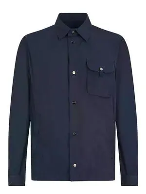 Herno Button-front Shirt Jacket Blue