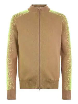 Herno Zip-up High-neck Cardigan - Neutrals