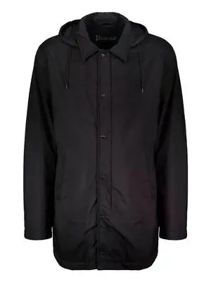 Herno Hooded Zip-up Parka - Black