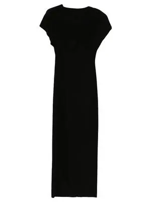 Norma Kamali Short-sleeve Fitted Dress - Black