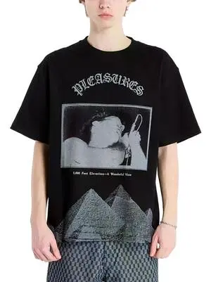PLEASURES Elevation Heavyweight T-shirt - Black