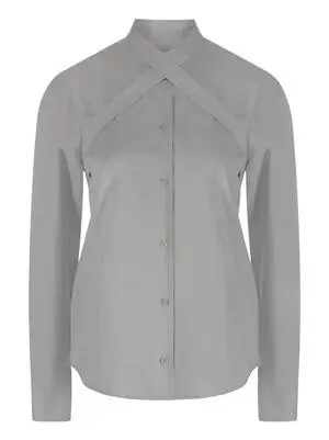 Off-White Crossover Strap Shirt Grey