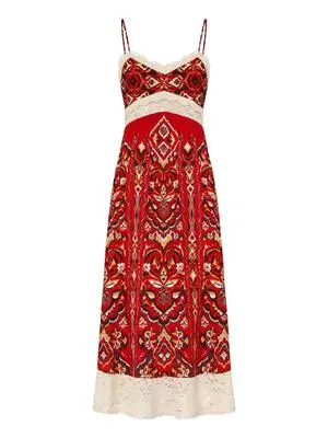 Farm Rio Ainika Dress - Red