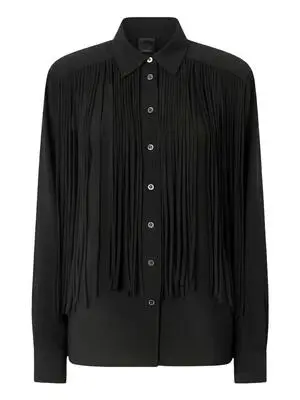 Pinko Fringed Shirt - Black
