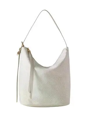 Borbonese Medium Prive Shoulder Bag Neutrals