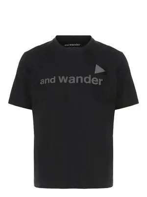 AND WANDER Short-sleeve T-shirt - Black