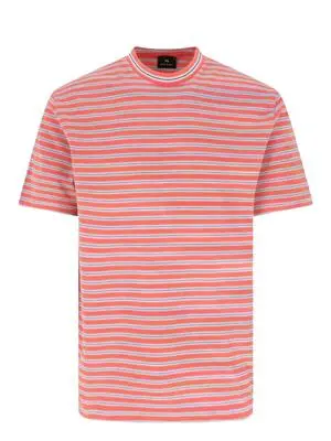Paul Smith Striped T-shirt - Orange