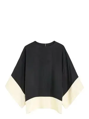 BY MALENE BIRGER Cicie Colour-block Top - Black