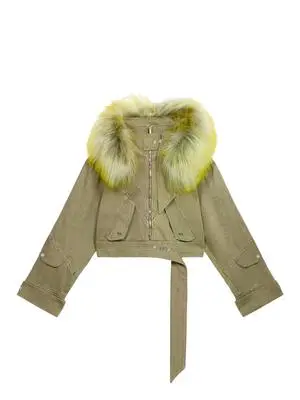 Blumarine Hooded Jacket Green