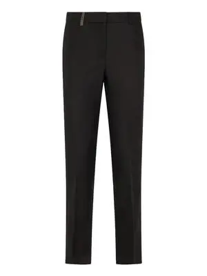 Peserico Slit-hem Trousers - Black