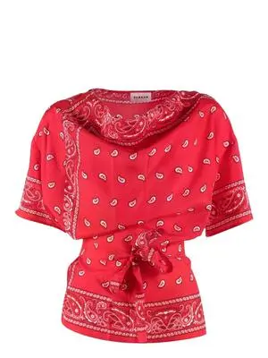 P.a.r.o.s.h Bandana-print Tie Blouse - Red
