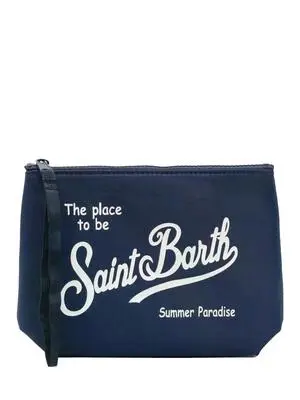 MC2 SAINT BARTH Aline Logo Clutch - Blue