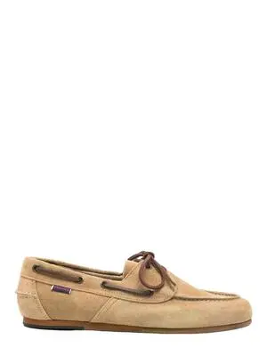 SEBAGO Leather Lace-up Loafers - Brown