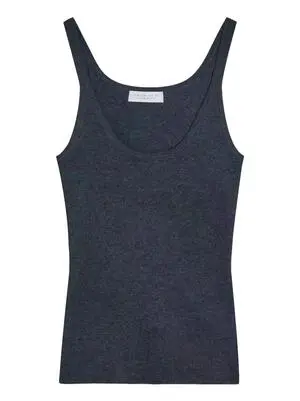 Gabriela Hearst Ribbed Scoop-neck Top - Blue