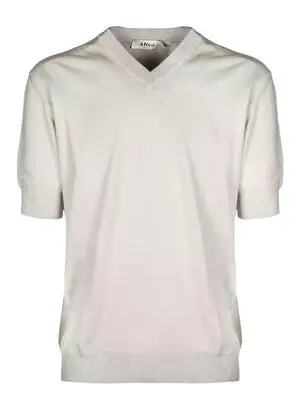 Altea V-neck Short-sleeve T-shirt - Neutrals