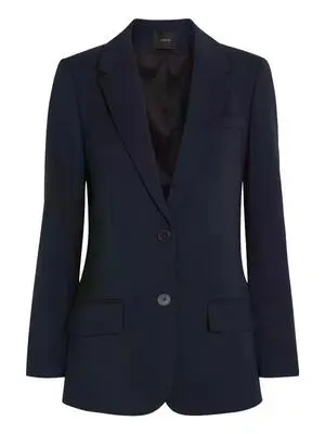 JOSEPH Jackie Buttoned Tailored Blazer Blue