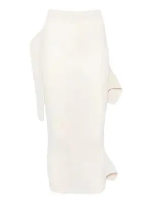 Issey Miyake Ruffled Midi Skirt - Neutrals