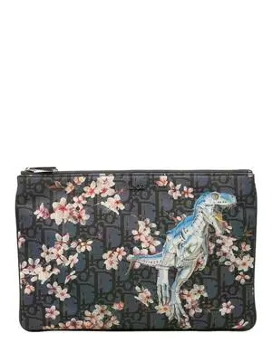 DIOR Christian Dior 2018 Hajime Sorayama Oblique Nylon Safari Clutch Bag