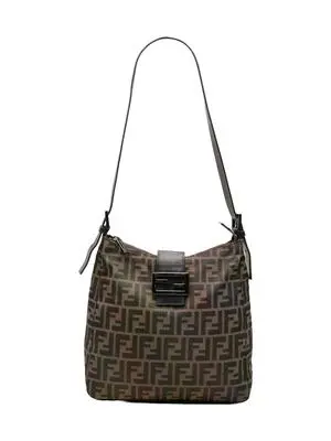 Fendi Zucca Canvas Shoulder Bag - Brown