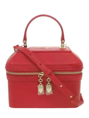 BVLGARI Leather Serpenti Forever Vanity Satchel