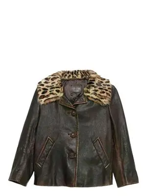 Prada Button-fastening Jacket - Brown