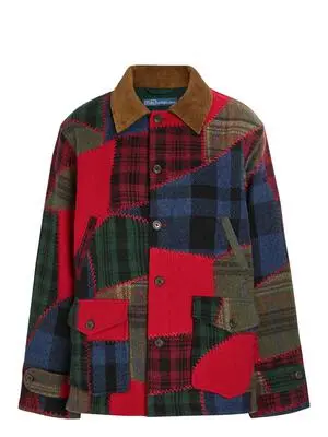 Polo Ralph Lauren Patchwork Wool-Blend Jacket Multicoloured 1