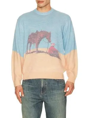 ONE OF THESE DAYS So Far Away Printed Sweater - Multi